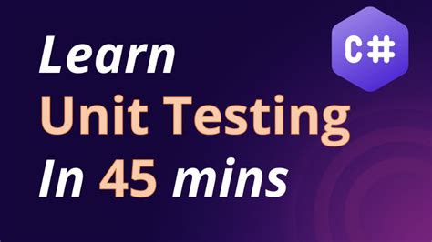 Need To Start Writing C Unit Tests Heres A Free Course For Beginners It Goes Into The
