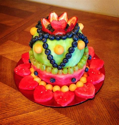 Cake Made Of Fruit The Fresh Fruit Cake I Made Party Ideas