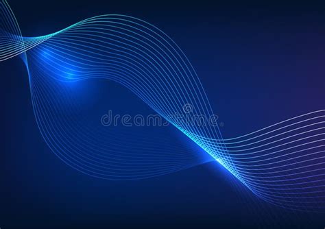 Abstract Technology Background Overlapping Curves Represent Big Data