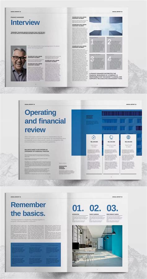 Annual Report Page Layout Business Report Cover Report Design Ideas