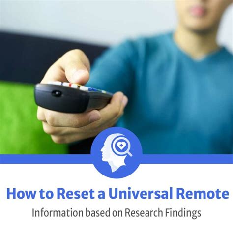 How To Reset A Universal Remote Or Fix It When It Stops Working