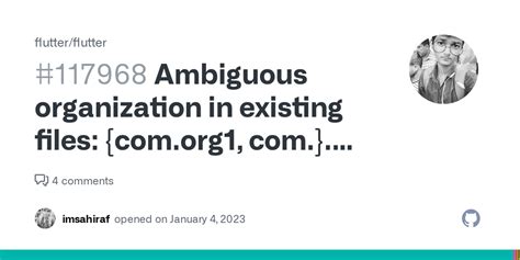Ambiguous Organization In Existing Files 1 Com The Org