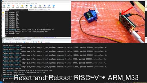 Risc Vとarmm33をnrf54l15上で一緒に動かしてみた