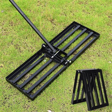 Lawn Leveling Rake Steel Lawn Leveler With 30x10 Ground Plate 78