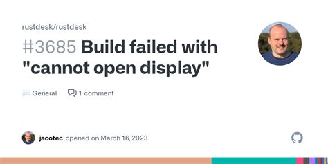 Build Failed With Cannot Open Display · Rustdesk Rustdesk