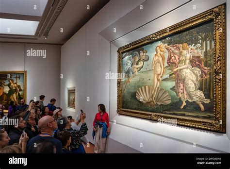 Italy, Toscane, Florence, Galleria degli Uffizi, “The Birth of Venus ...