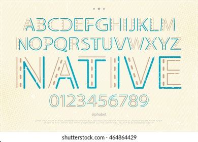 Old Style Alphabet Letters Numbers On Stock Vector Royalty Free Shutterstock