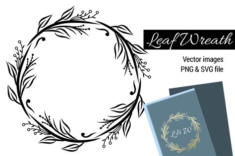 Aesthetic Leaf Wreath Graphic By Tsurayya Desain · Creative Fabrica