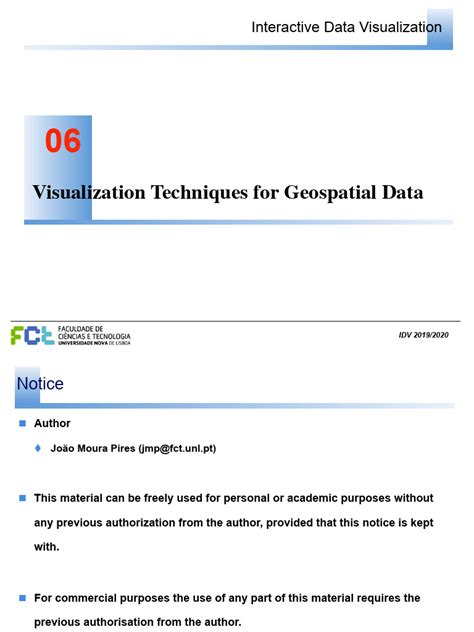 Idv 06 Visualization Techniques For Geospatial Data Pdf Geographic Information System