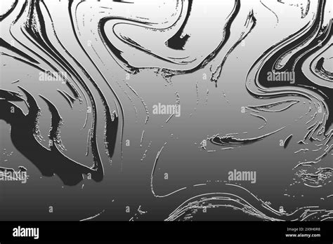 Abstract Black And White Swirling Patterns Creating A Fluid And Modern Artistic Atmosphere Stock
