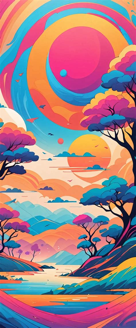 Trippy Colorful 420 Nature Background — Free Iphone Wallpaper 4khd