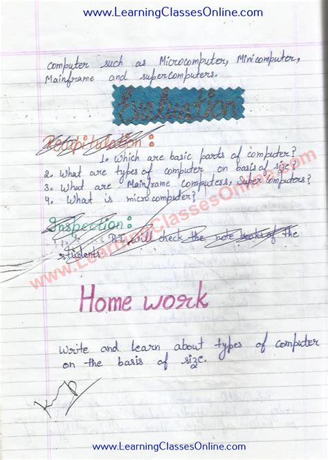 Lesson Plan On Types Of Computer