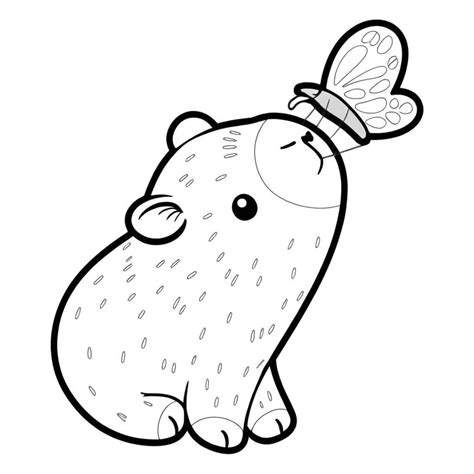 12 Desenhos De Capivara Para Colorir