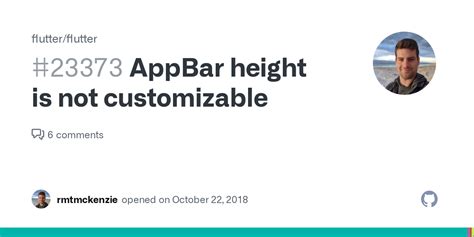Appbar Height Is Not Customizable · Issue 23373 · Flutterflutter · Github