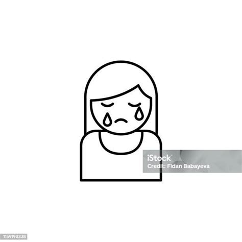 여자 울고 죽음 개요 아이콘 죽음 그림 아이콘의 상세한 세트 웹 로고 모바일 앱 Ui Ux에 사용할 수 있습니다 아이콘에 대한 스톡 벡터 아트 및 기타 이미지 Istock
