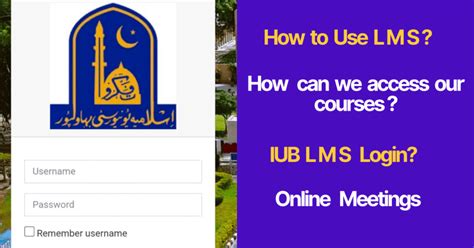 Iub Lms 2026 Login Registration Courses Assignments And Complete