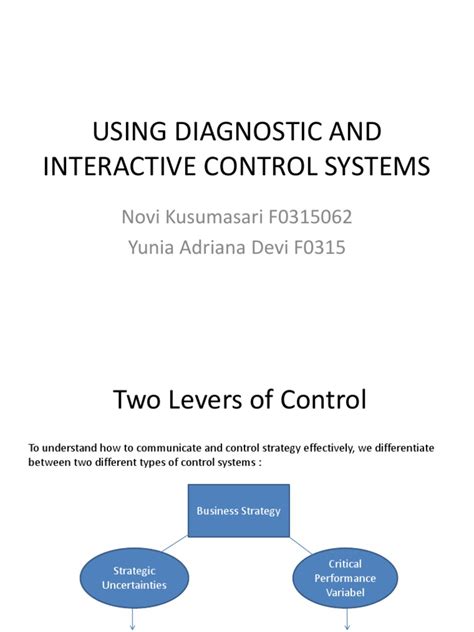 Using Diagnostic And Interactive Control System Pdf Control System