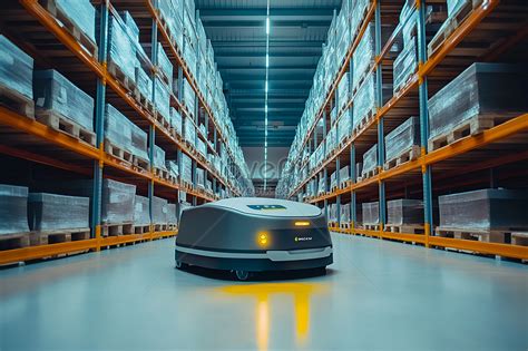 스마트 물류 창고의 로봇
