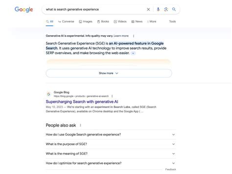Googles New Search Generative Experience