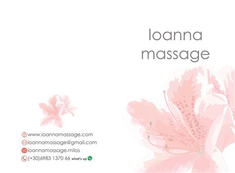 About Ioanna Massage