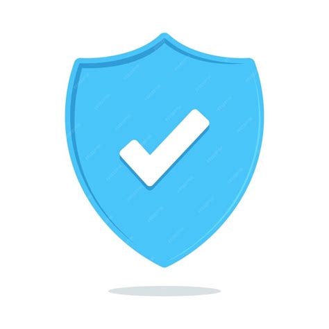 Premium Vector Blue Check Mark Shield