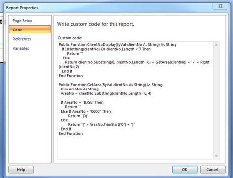 Custom Report Layouts