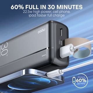 Rapoo WB30m Pro 22 5W 30000mAh Powerbank Fast Charging Type C Portable Power Bank Original