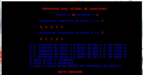Samuel Lima Programador Cc Comparando Dois Vetores De Caracteres
