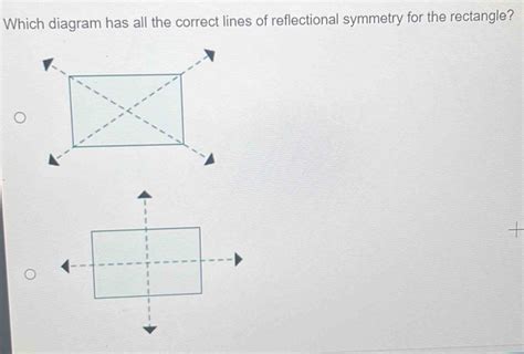 solved which diagram has all the correct lines of reflectional