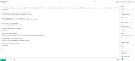 OpenAI Playground を試してみた DevelopersIO