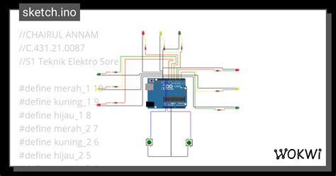 Lampulalulintas Tugas Micro Copy Wokwi Esp32 Stm32 Arduino Simulator