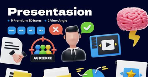 Presentation 3d Icon Objects Ft 3dicon And Agreement Envato Elements