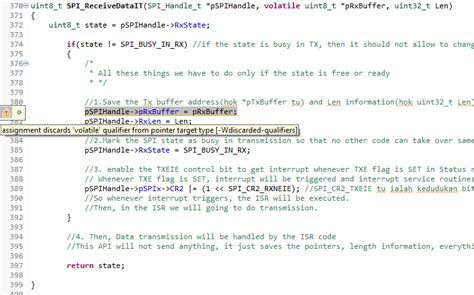 Solved Assignment Discards Volatile Qualifier Problem Stmicroelectronics Community
