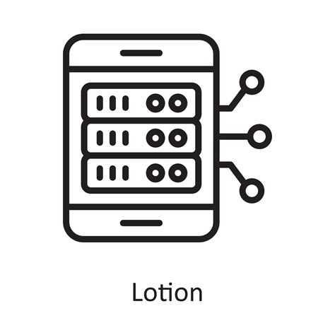 Mobile Server Vector Outline Icon Design Illustration Cloud Computing Symbol On White