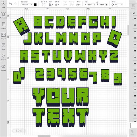 Minecraft D Alphabet Svg Minecraft Font Cricut Minecraft Inspire My