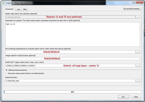 Qgis R Mapcalc Error No Output Geographic Information Systems Stack Exchange