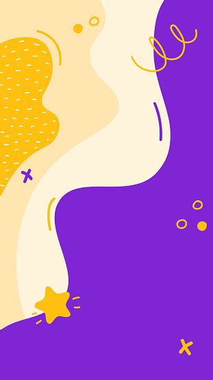 벡터 일러스트 레이 션 화려한 어린아이 같은 배경입니다 손으로 그린 멤피스 패턴 낙서 모양과 선 전단지 바우처 전단지 쿠폰을 위한 디자인 요소 트렌디 한 추상 색상 수직