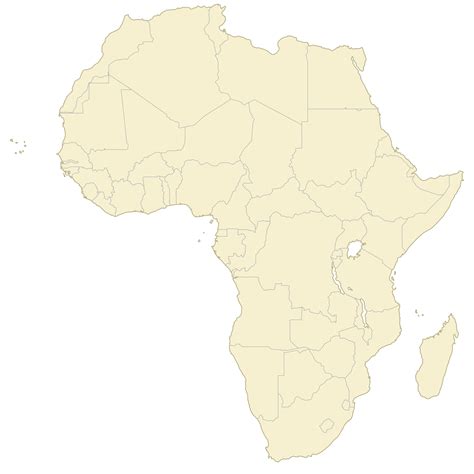 Blank Political Map Of Africa Printable Printable Maps