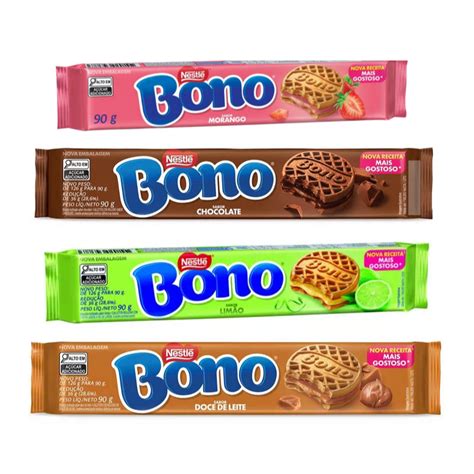 Caixa Com 6 Biscoito Bono Nestle 90g Shopee Brasil