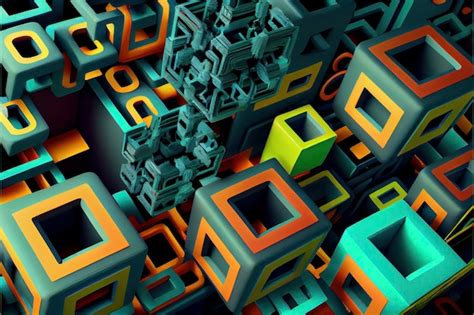 Premium Photo 3d Geometric Figures Parametric Patterns Seamless Kaleidoscope Created With