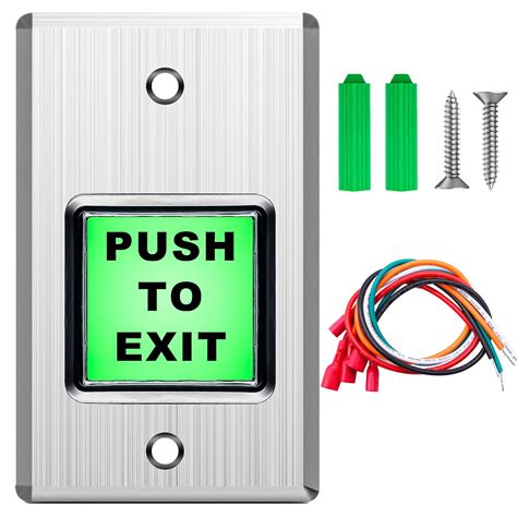 Mxuteuk Push To Exit Buttonindoor Green Square Request To Exit Button
