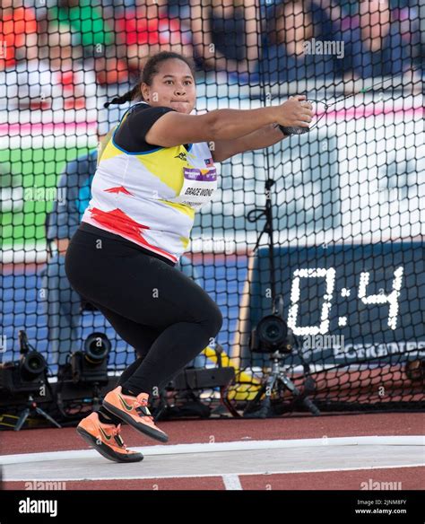 Xiu Mei Grace Wong Of Malaysia Competing In The Womens Hammer Final At