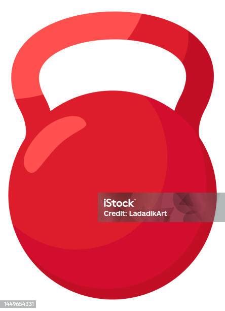 케틀벨 아이콘입니다 흰색으로 격리된 파워 운동을 위한 빨간색 금속 무게 장비 강철에 대한 스톡 벡터 아트 및 기타 이미지 강철 근육 근육질 체격 Istock