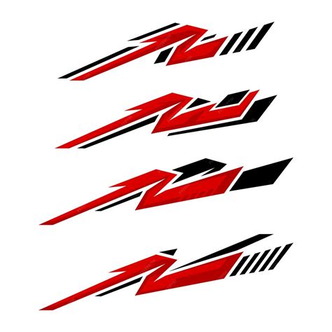 Premium Vector Collection Of Racing Geometry Striped Vehicle Wrap Vinyl Decals