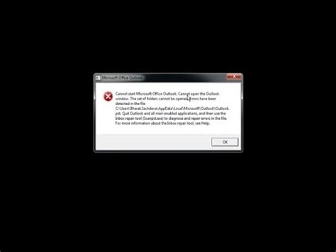 Cannot Start Microsoft Office Outlook Cannot Open The Outlook Window