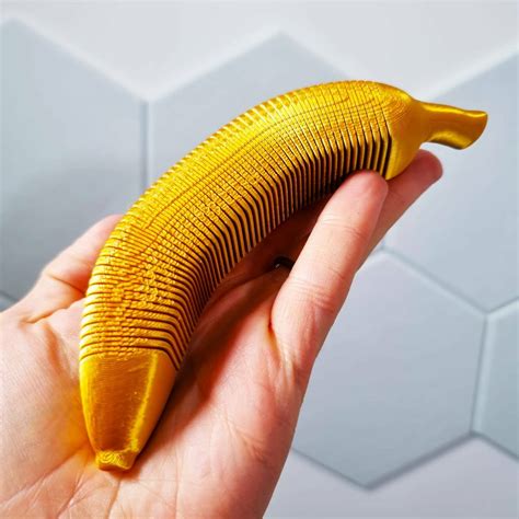 Archivo Stl Gratis Plátano Flexible・modelo Imprimible En 3d Para