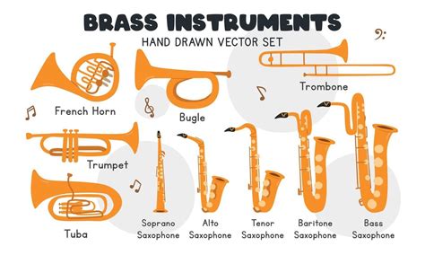 Brass Instruments Vector Set