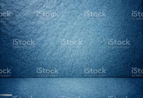 부드러운 파란색 스튜디오 배경입니다 파란색 추상 돌 시멘트 바닥과 벽 배경 방 인테리어 디스플레이 제품용 제품 쇼케이스에 대한 몽타주 배경 텅 빈 방 지저분한 무대 배경