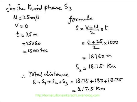 Physics Numerical Problem Metric Physics Kinematic Problems Karachi Federal Board Physics