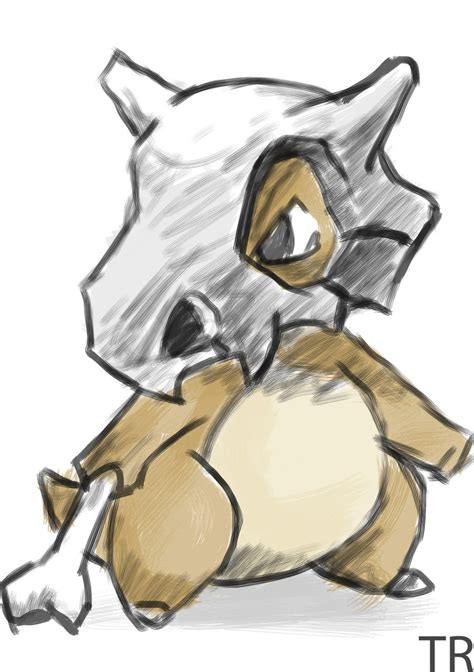 Cubone Crying To The Moon